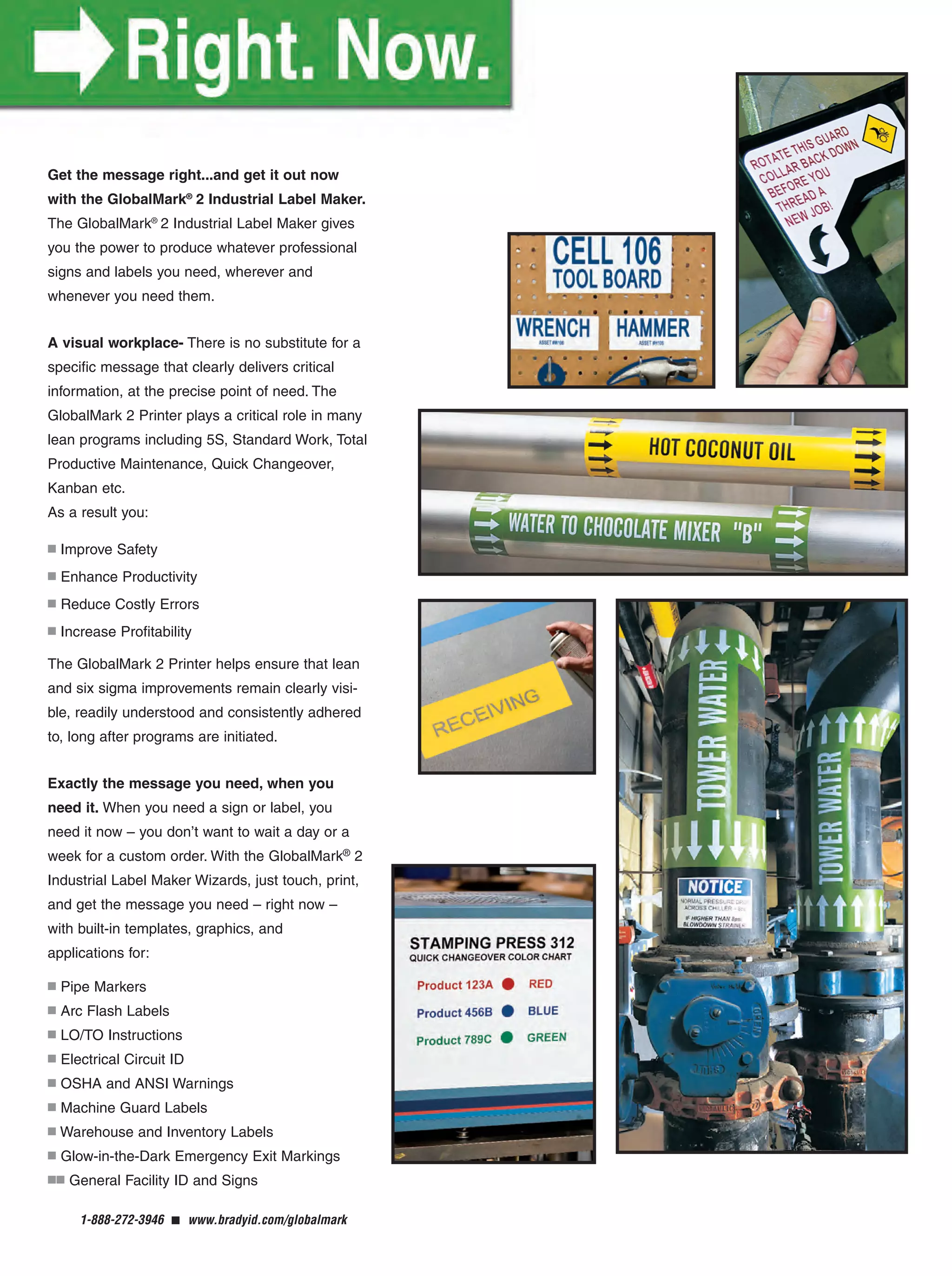 GlobalMark 2 Industrial label Printer Brochure | PDF