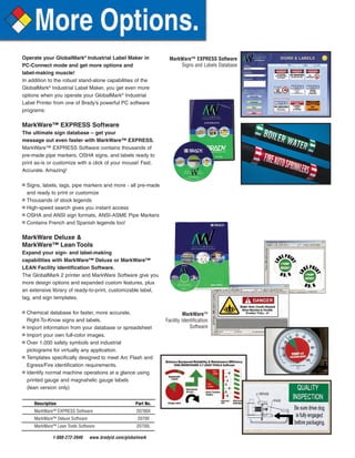 GlobalMark 2 Industrial label Printer Brochure | PDF