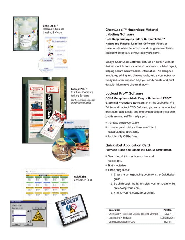 GlobalMark 2 Industrial label Printer Brochure | PDF | Computer ...