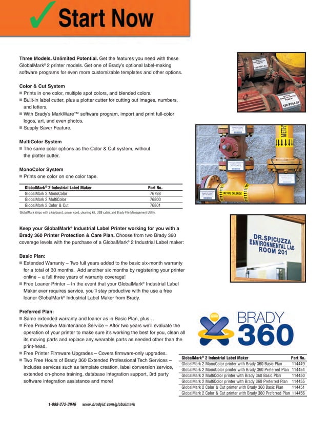 GlobalMark 2 Industrial label Printer Brochure | PDF | Computer ...
