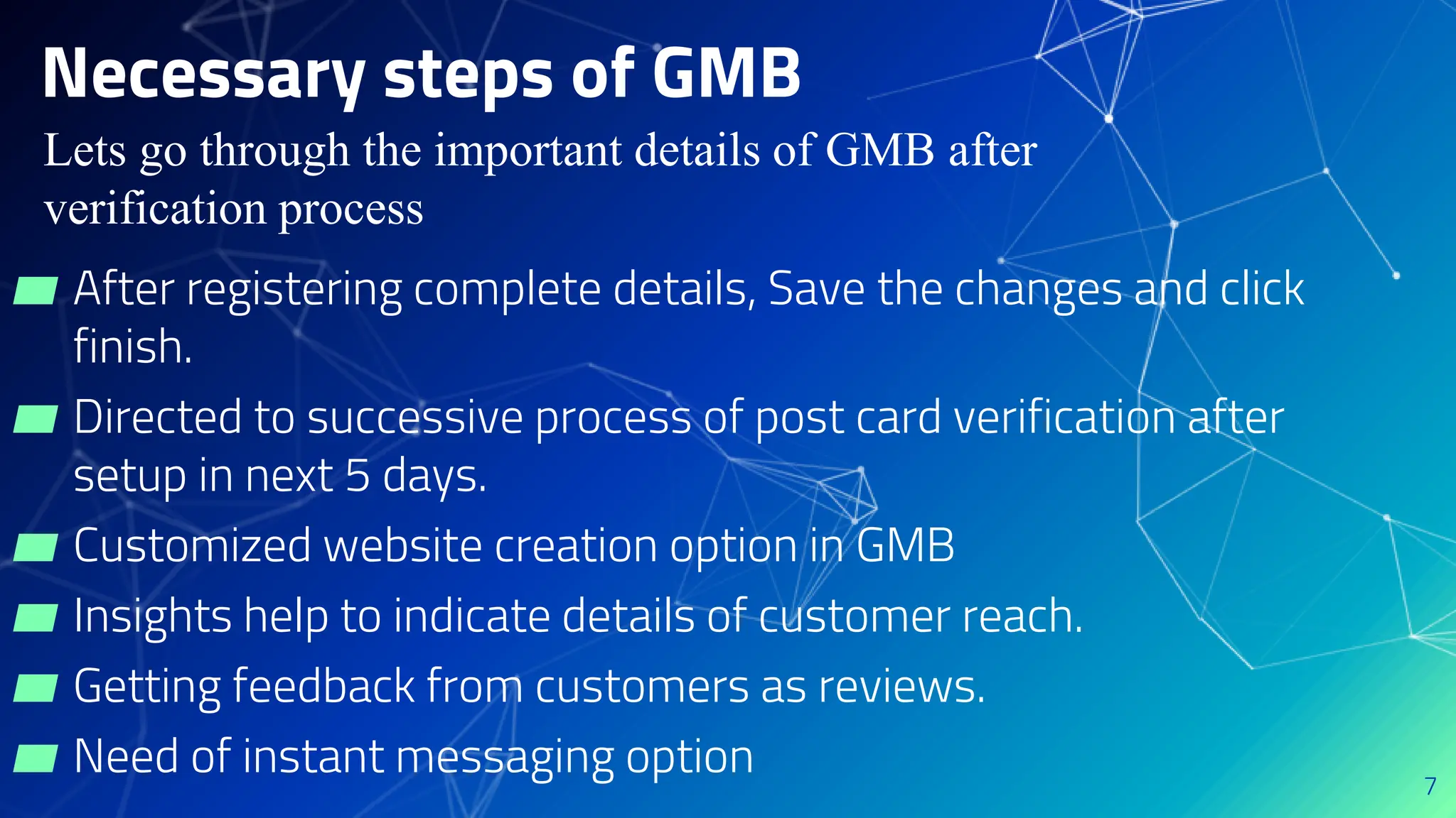 Ultimate guide for GMB | PPTX