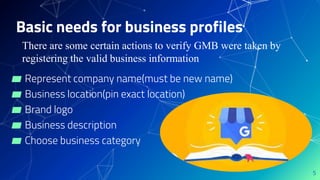 Ultimate guide for GMB | PPTX