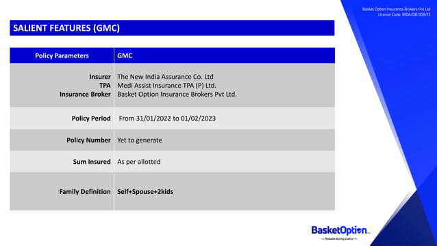 GMC - Benefits PPT.pptx | Health Insurance | Insurance