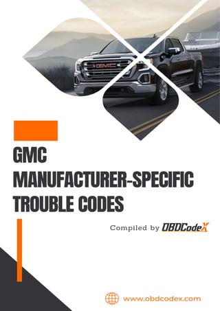 GMC Manufacturer-specific OBD2 Trouble Codes List - OBDCodex | PDF