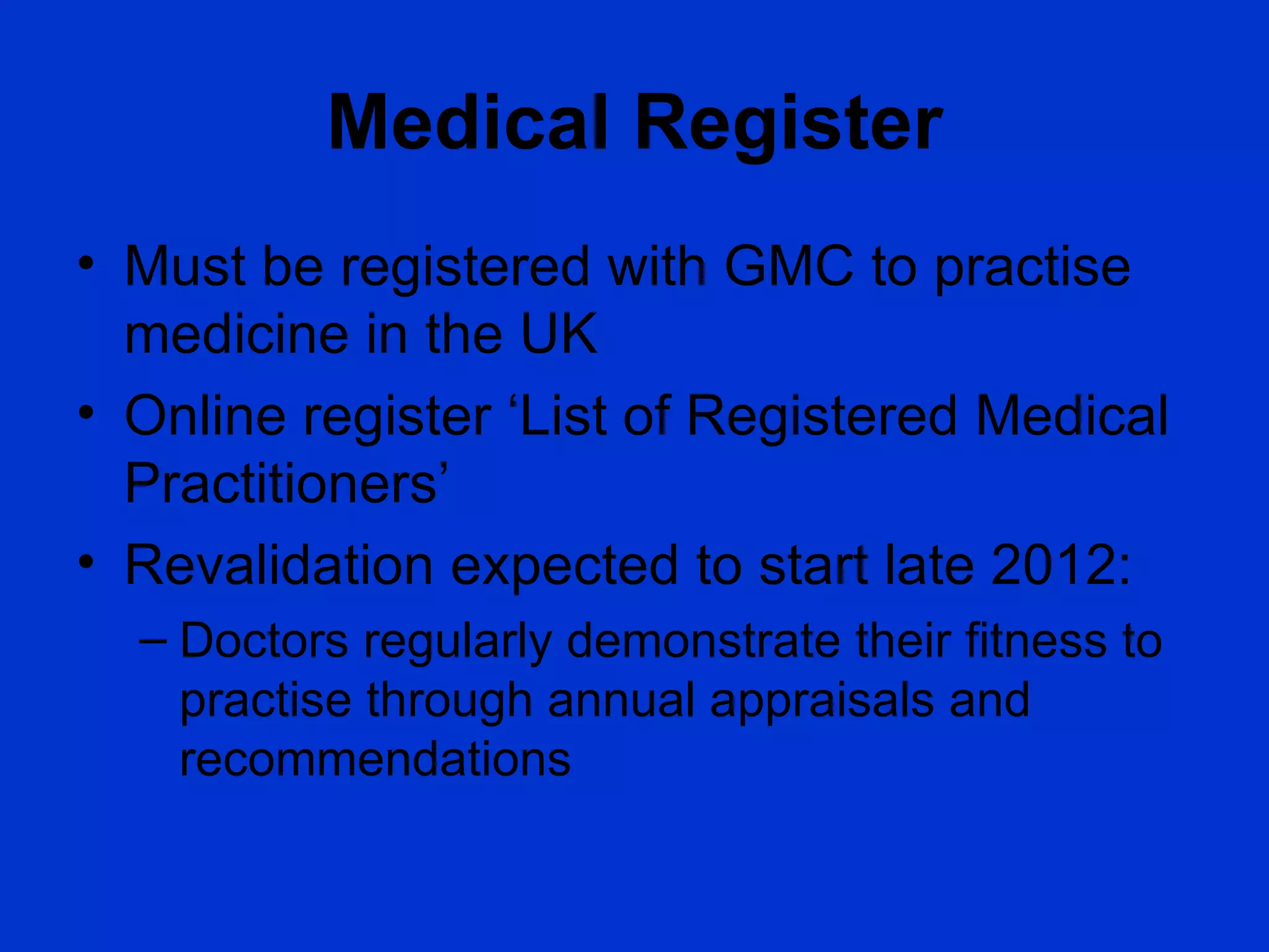 GMC and what makes a good doctor? | PPT
