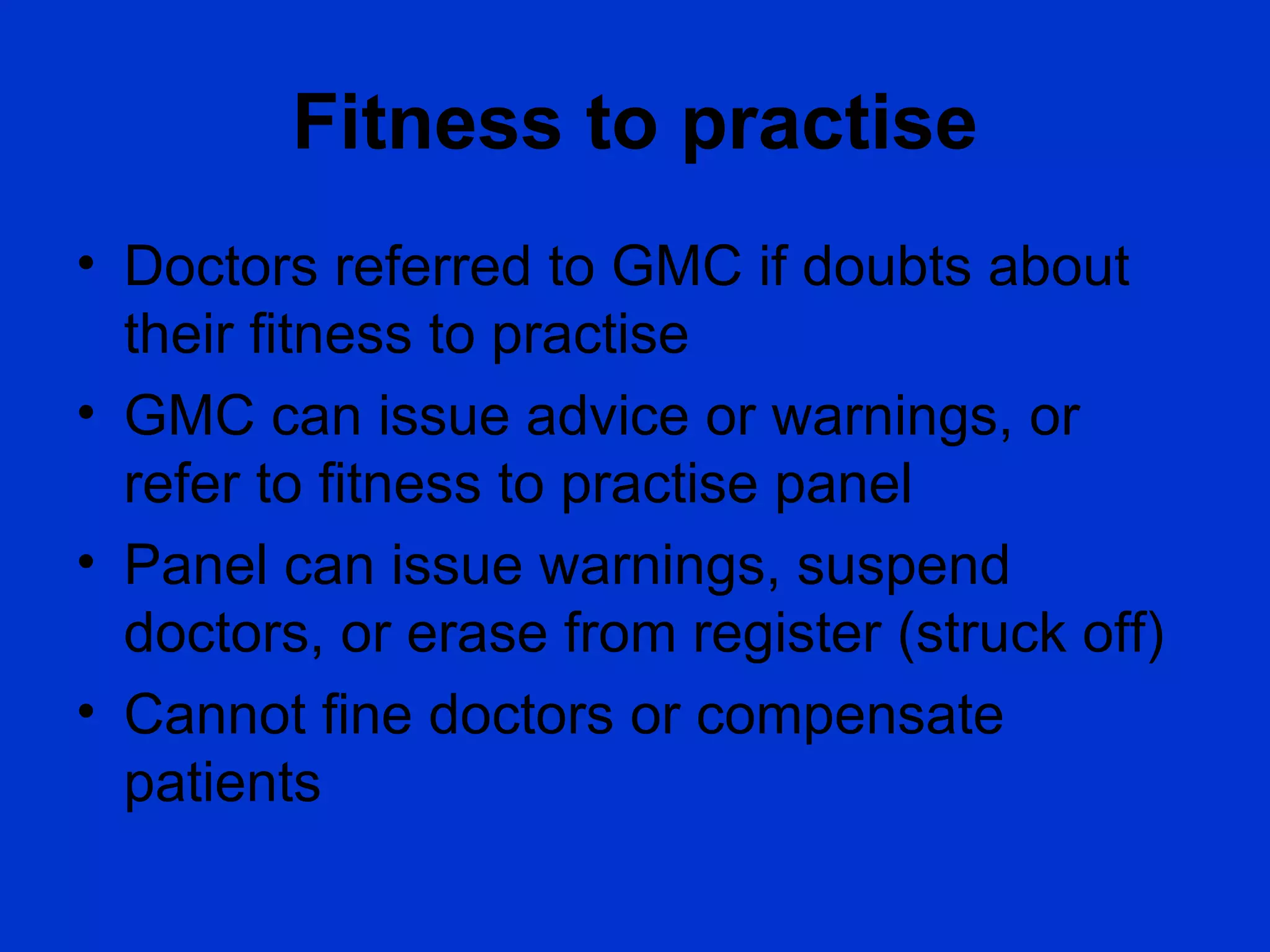 GMC and what makes a good doctor? | PPT