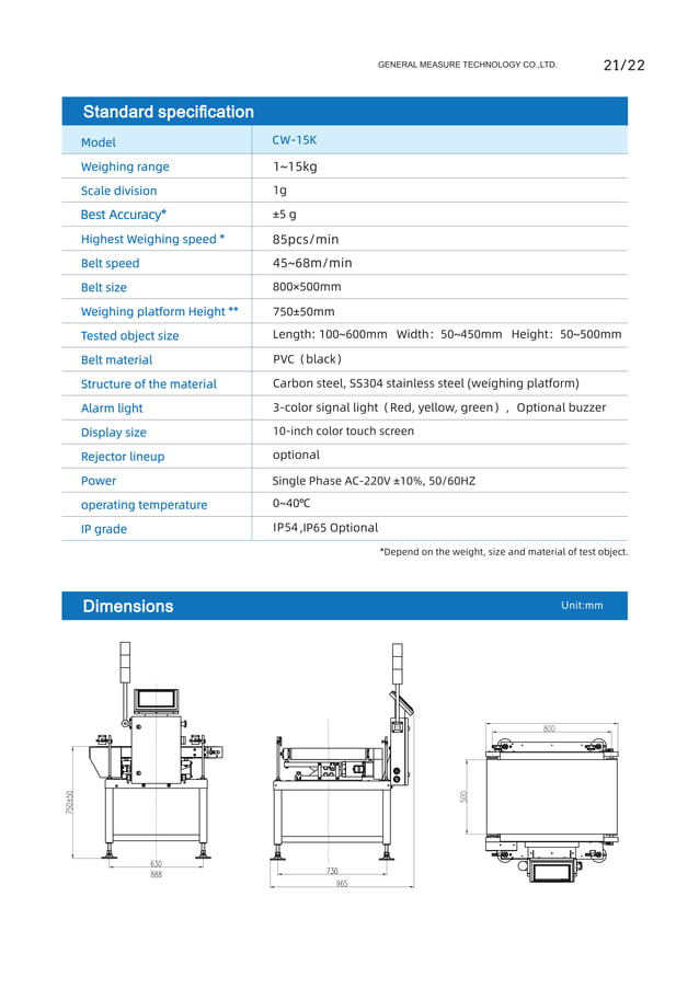 GM ChexGo CW-15K Checkweigher Catalog.pdf