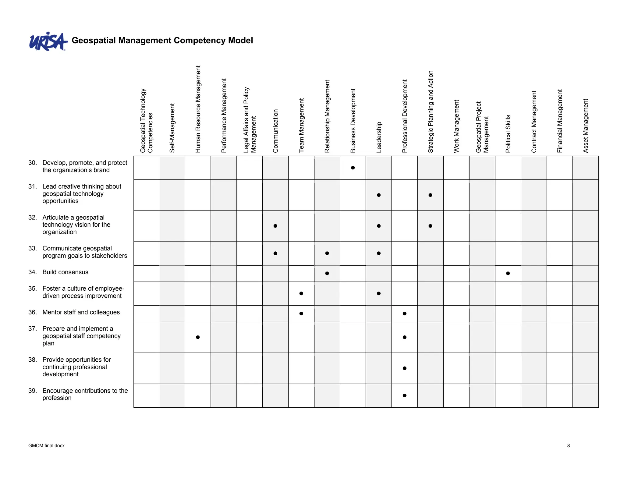The Geospatial Management Competency Model | PDF | Business | Business ...