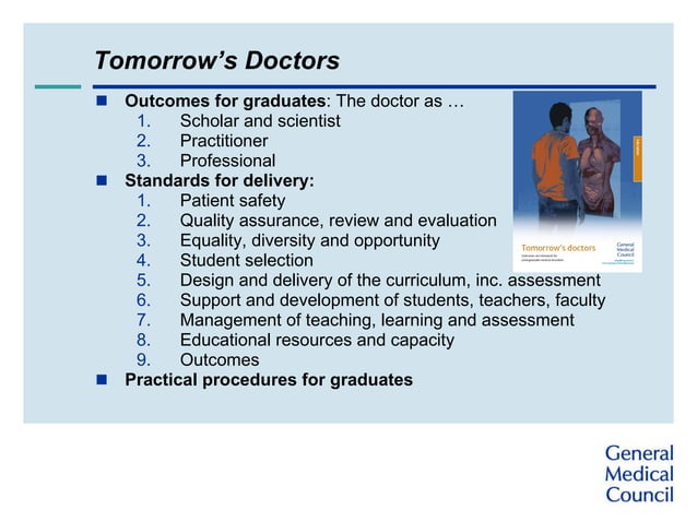 The GMC and Medical Education - Ben Griffith | PPT