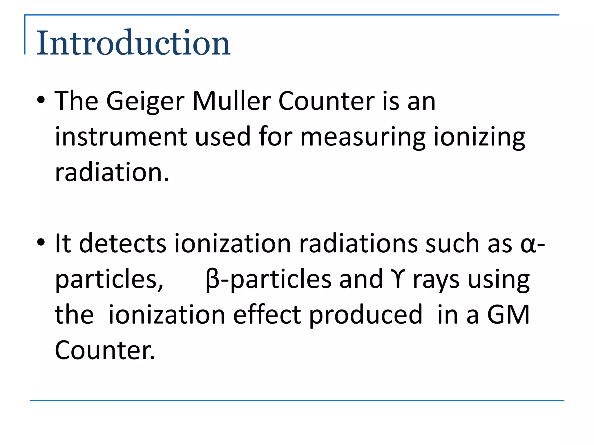 Gm counter | PPT
