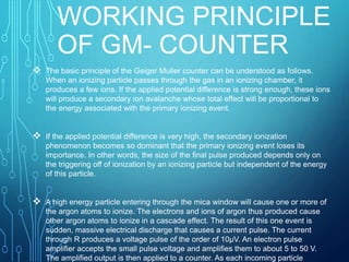 Gm counter& scintillation counter | PPTX