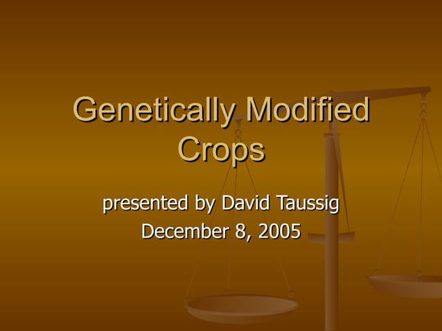 Gm crops | PPT