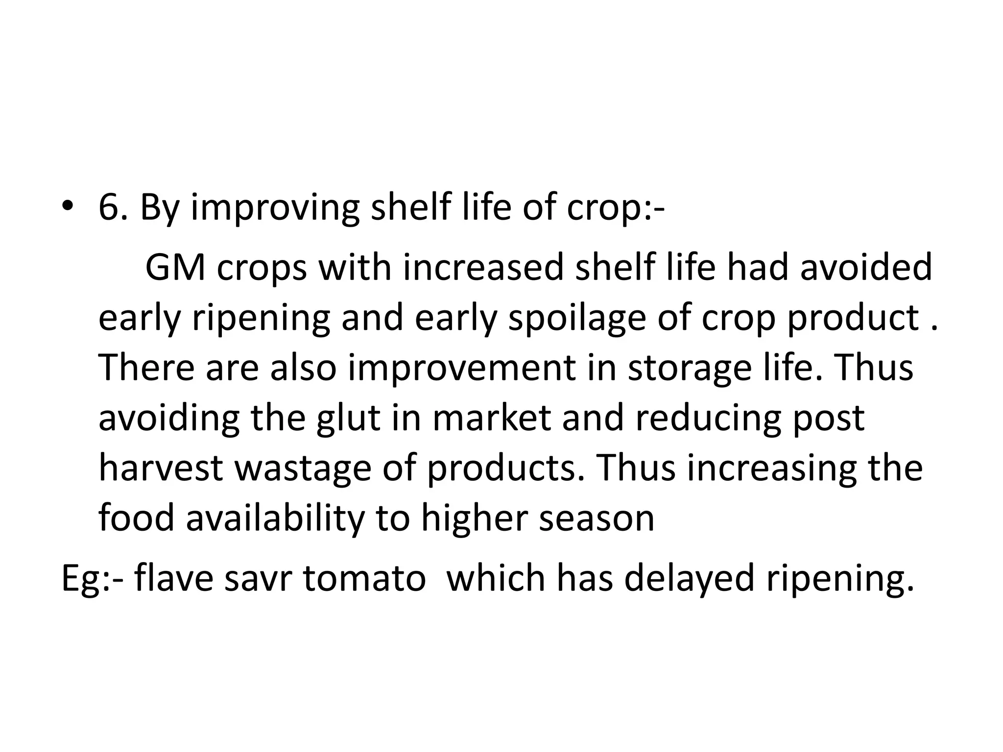 Gm crops for nutritional security | PPT