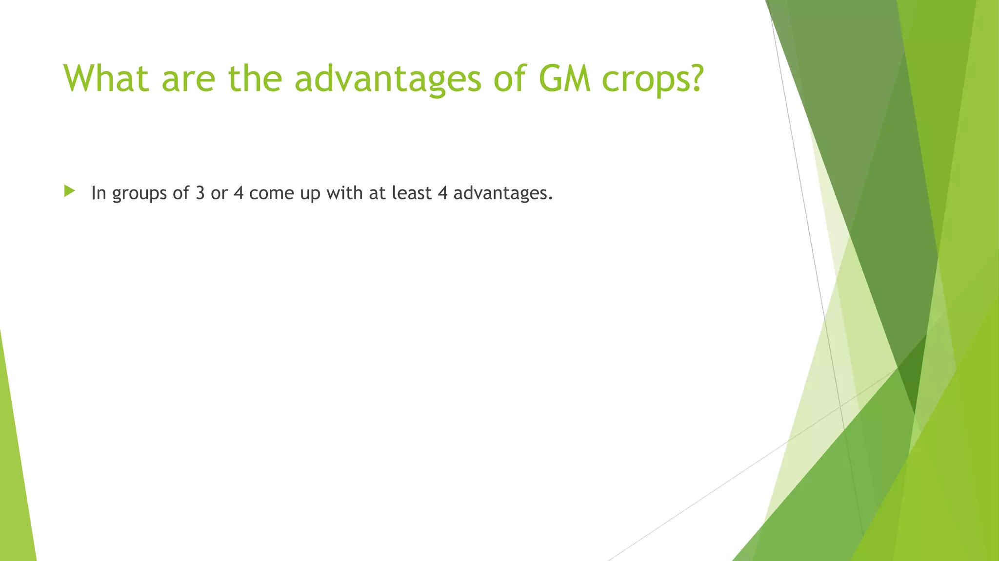 Gm crops world hunger | PPT