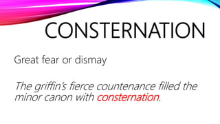 Griffin and the Minor Canon Vocabulary 1 | PPT