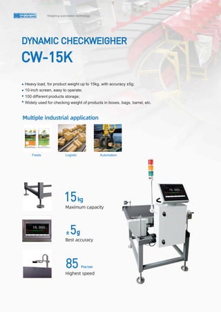 GM CW-6K Dynamic Checkweigher with Metal Detector | PDF