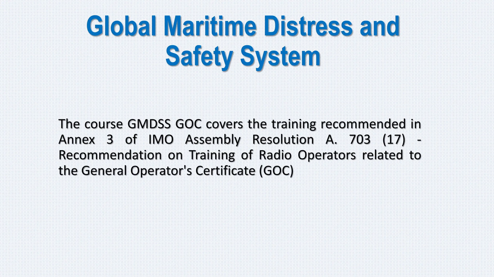 Gmdss .ppt | Technology & Computing