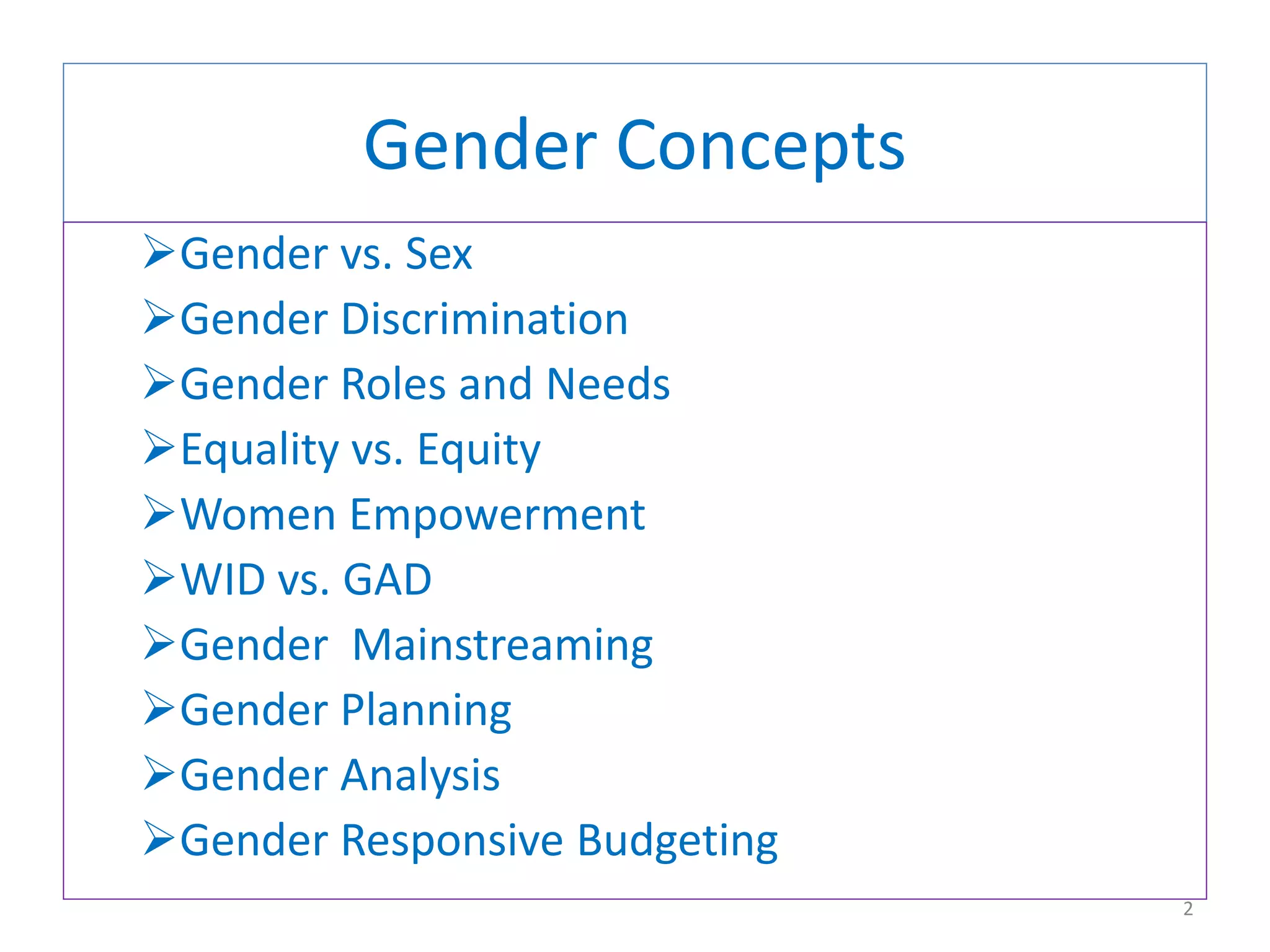 Gender Concepts | PPTX