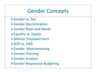 Gender Concepts | PPTX