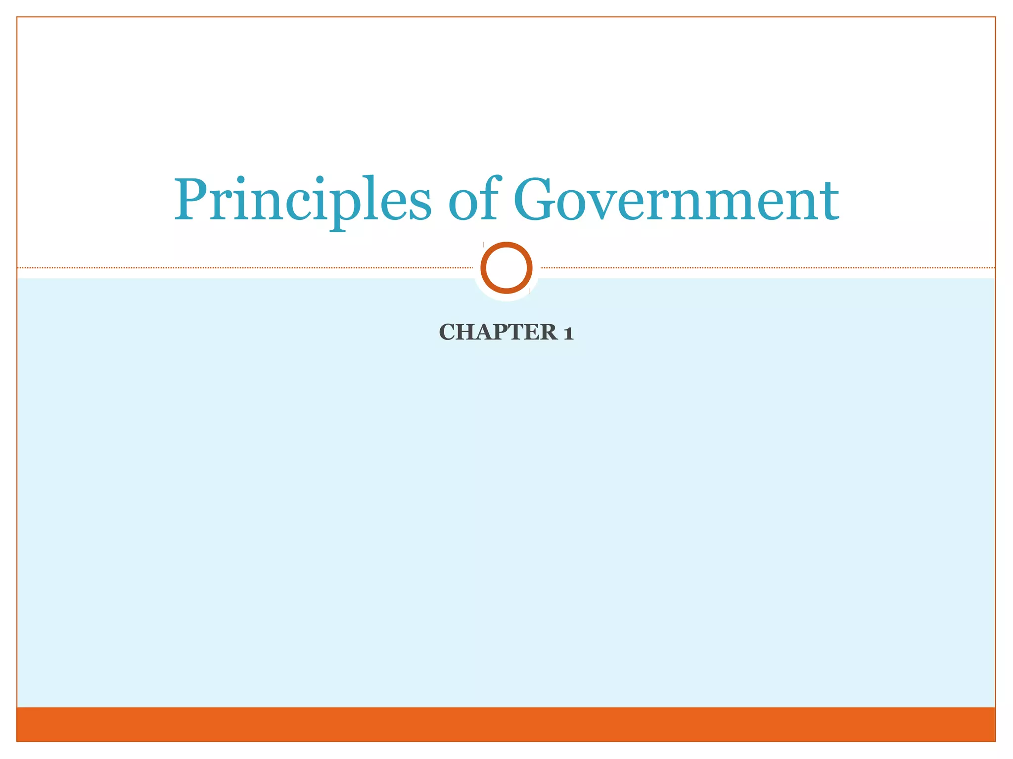 Principles of Government | PPT