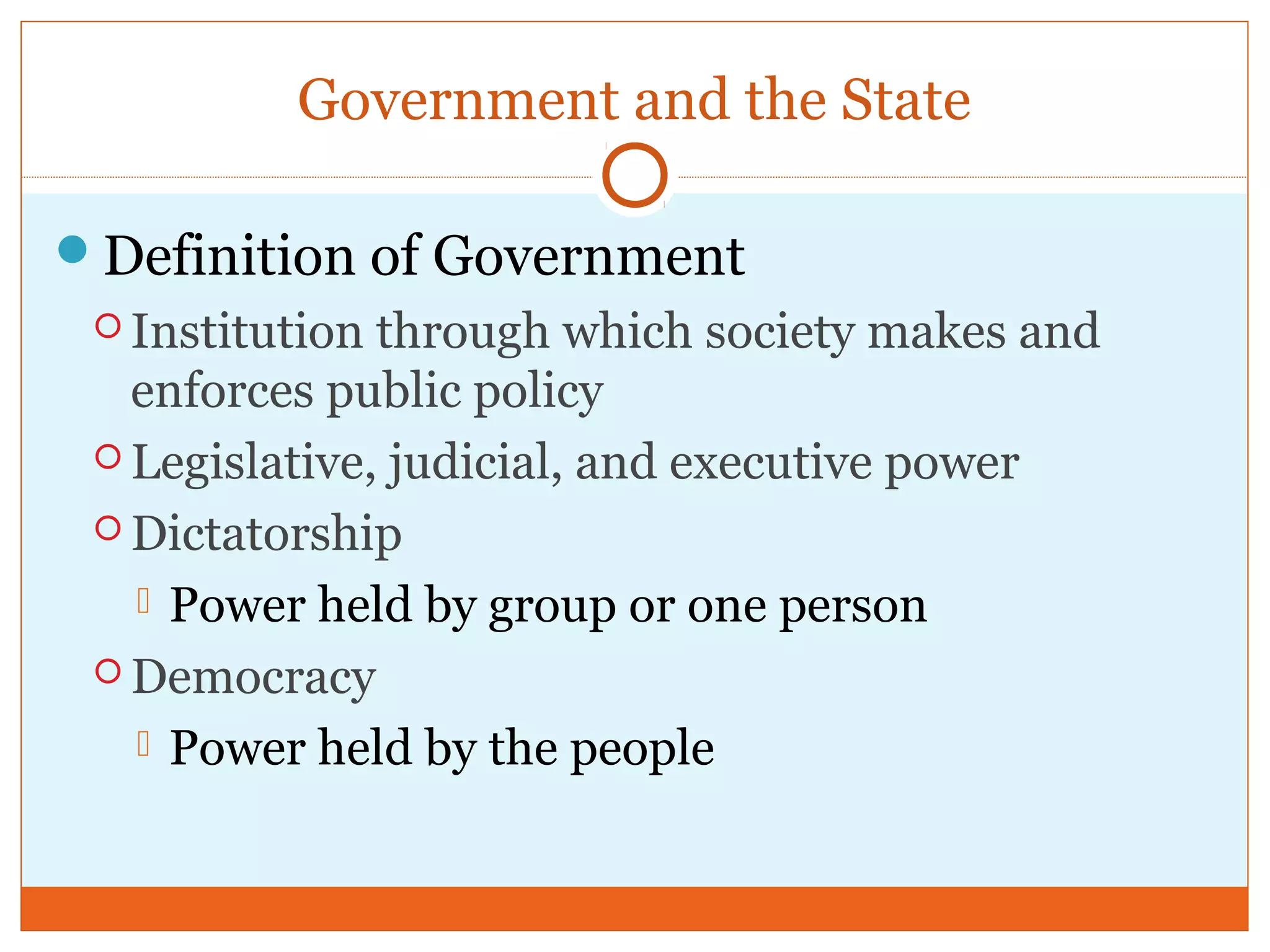 Principles of Government | PPT