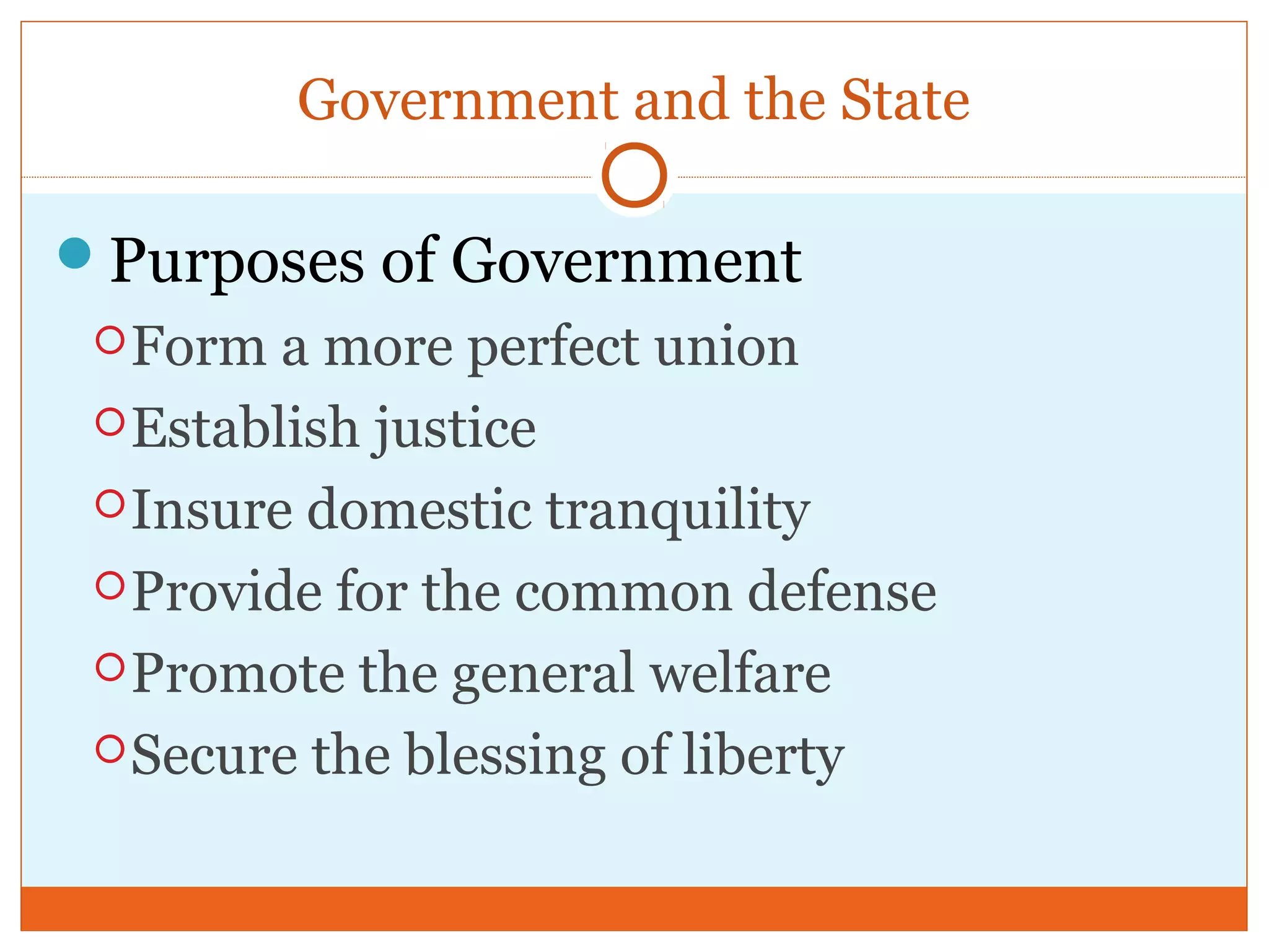 Principles of Government | PPT