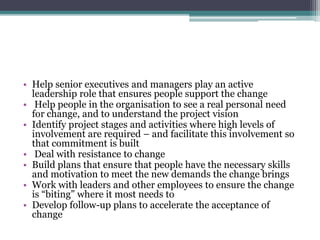 project management change | PPT