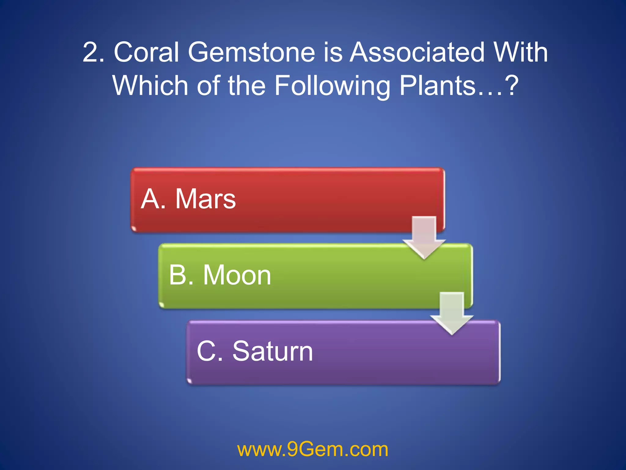 Gemstone Quiz Questions - 9Gem | PPTX