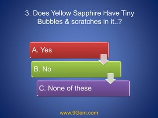 Gemstone Quiz Questions - 9Gem | PPTX