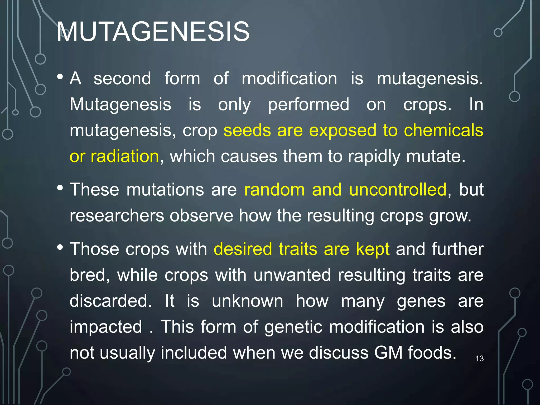 GENETICALLY MODIFIED FOODS | PPTX