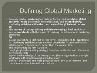 Global Marketing | PPTX