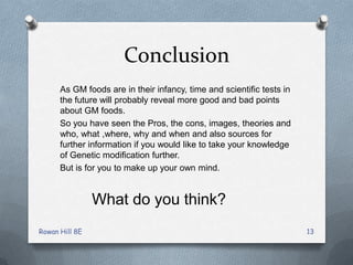 Gm food | PPTX