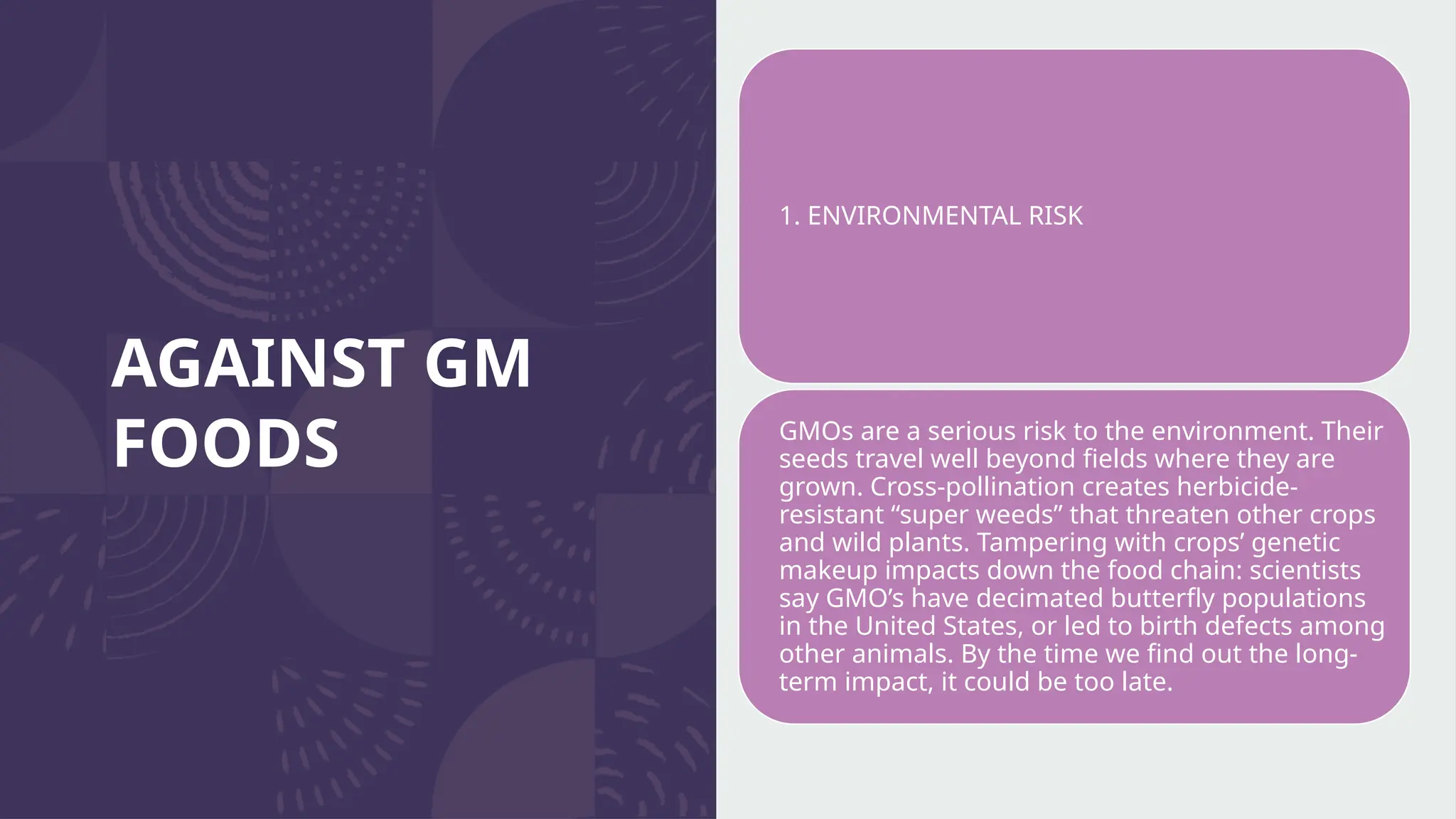 Genetically Modified foods, types, Pros and Cons | PPTX