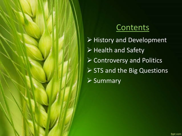 Genetically Modified (GM) foods presentation (2016) | PPTX