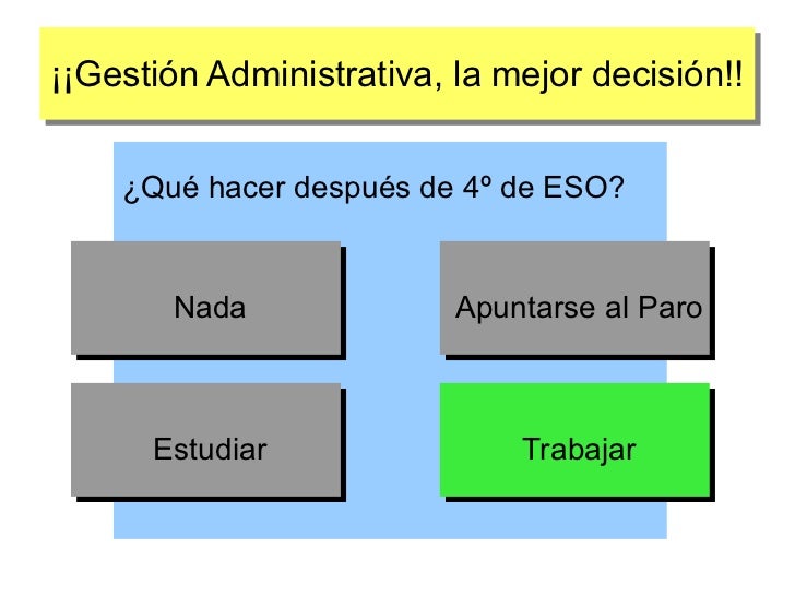 Gestión Administrativa. Ciclo formativo de Grado Medio Gestión Administrativa. Ciclo formativo de Grado Medio