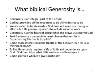 Biblical Generosity | PPTX