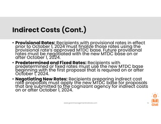 Implementing the New 2 CFR 200 Guidance | Grant Management Institute | PDF