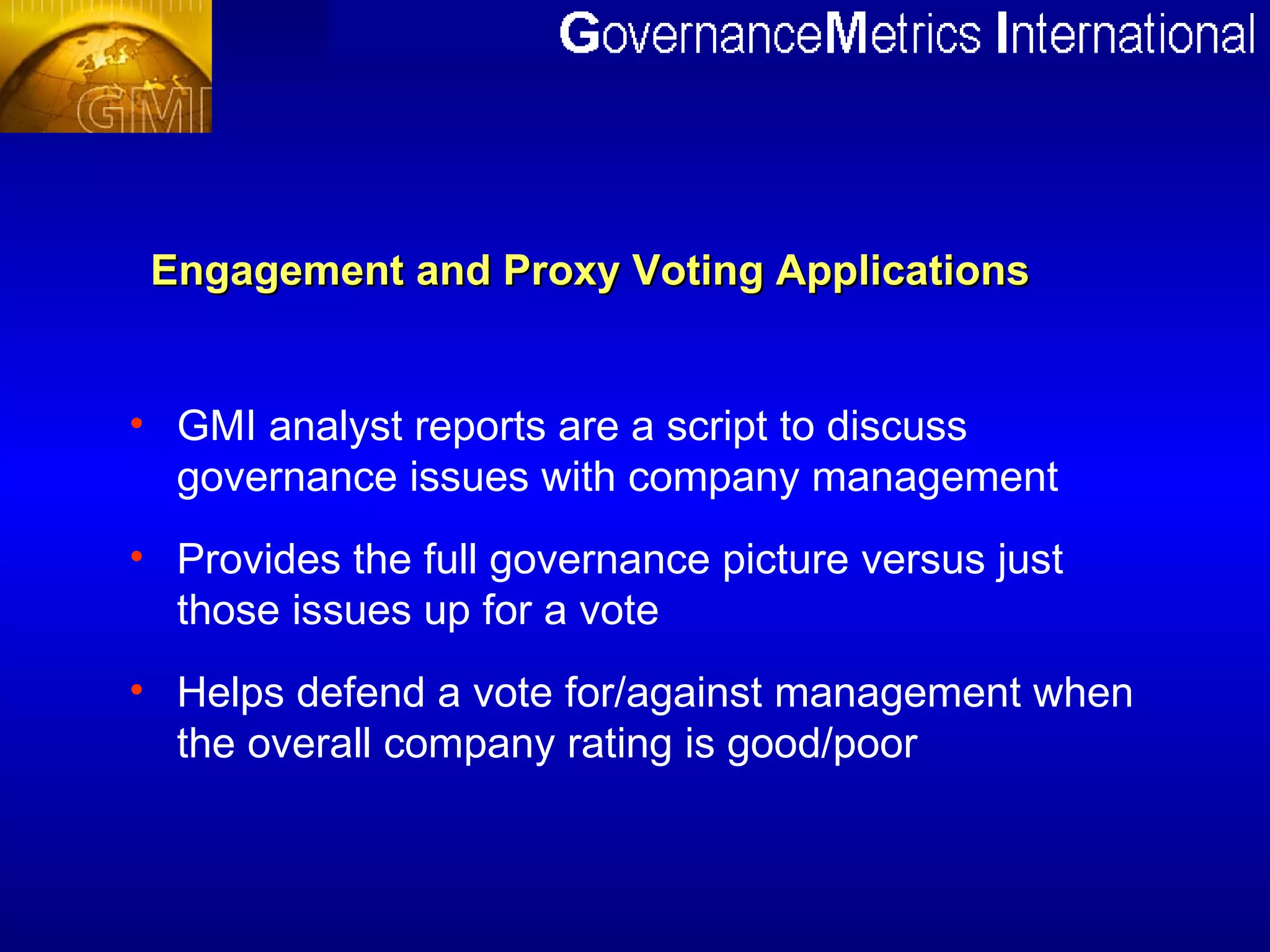 GovernanceMetrics Linked In Presentation | PPT