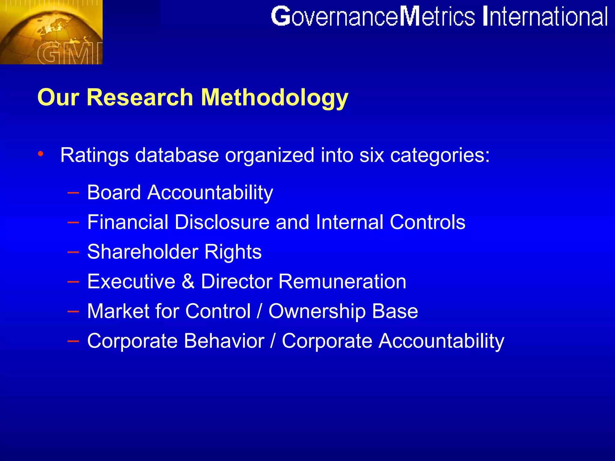 GovernanceMetrics Linked In Presentation | PPT