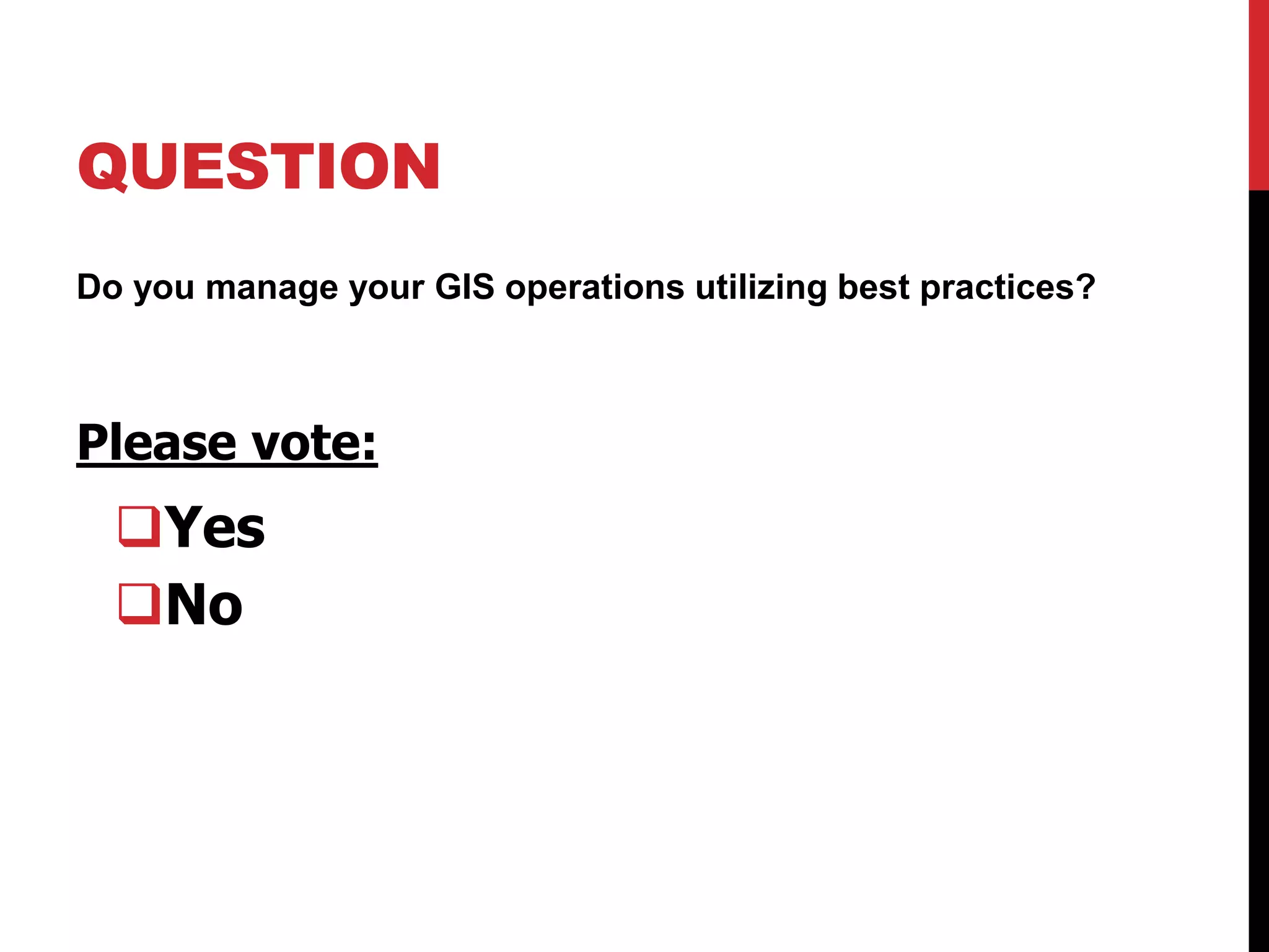 URISA GIS Management Institute® The GIS Capability Maturity Model and ...