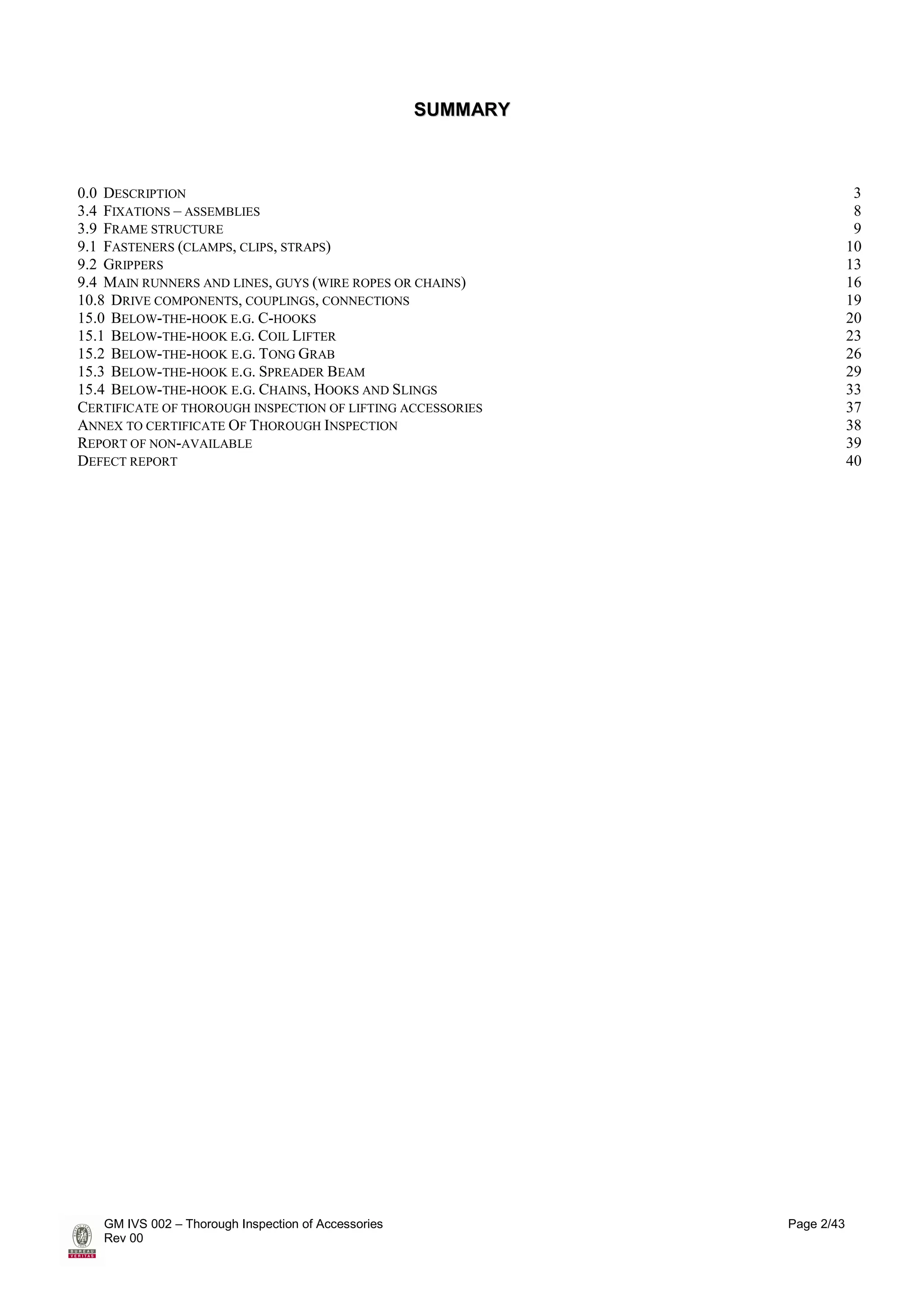Gm ivs 002 thorough inspection of lifting accessories | PDF