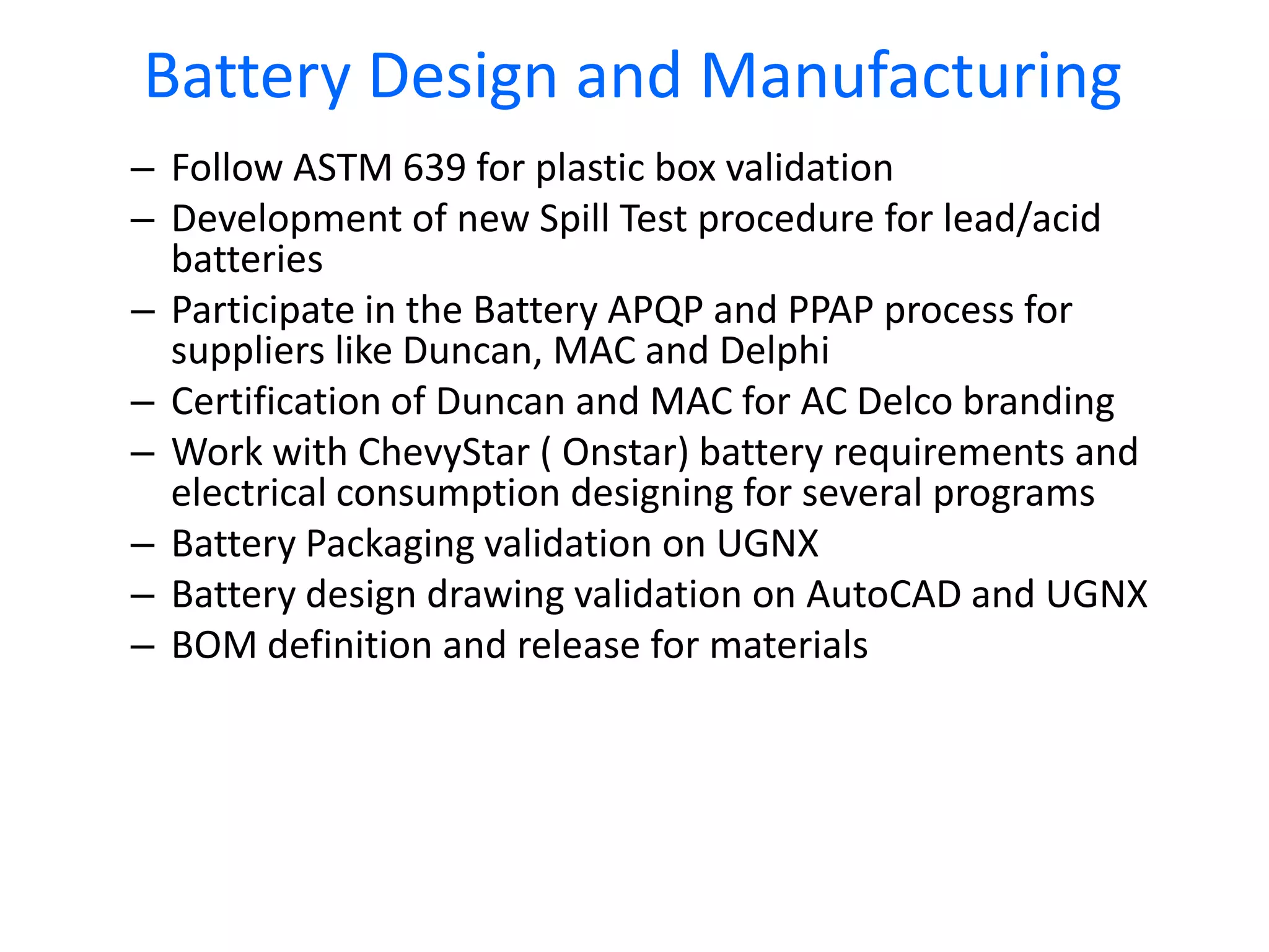 Battery Experience | PDF