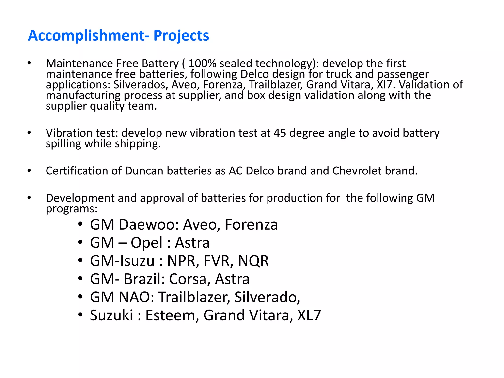 Battery Experience | PDF
