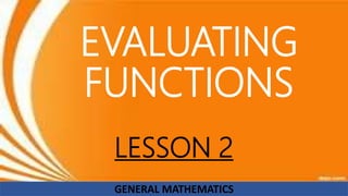 Evaluating Functions | PPTX