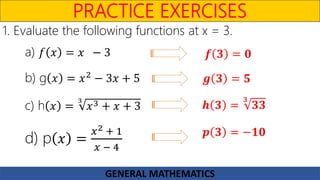 Evaluating Functions | PPTX