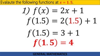 Evaluating Functions | PPT