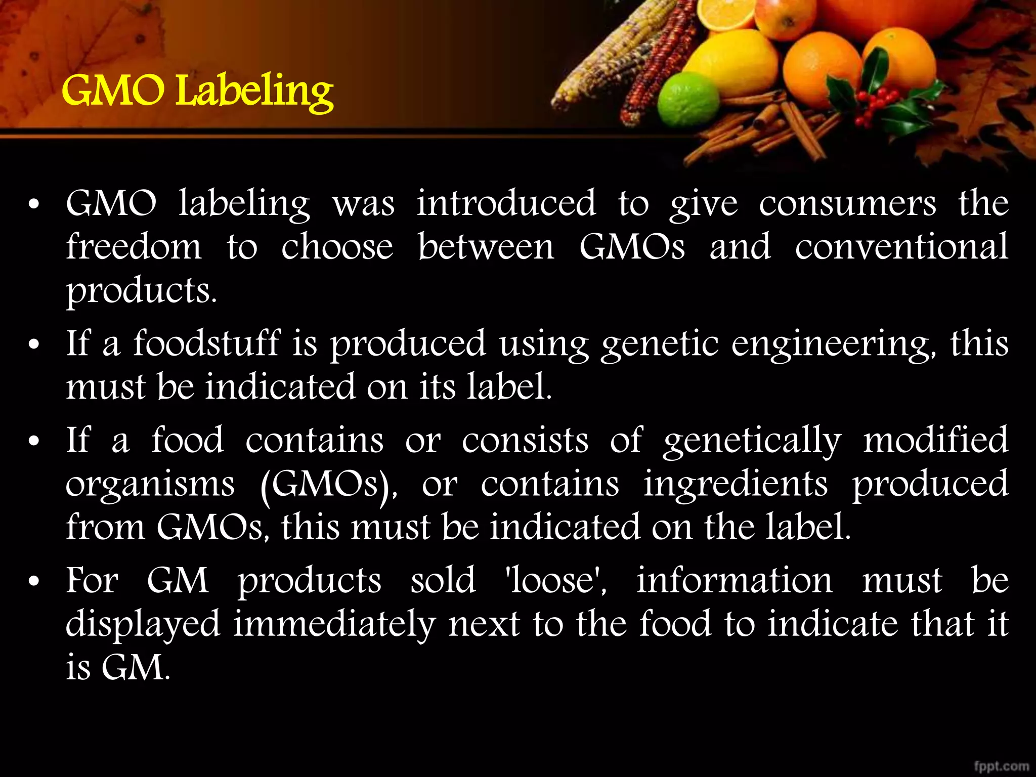 GM labeling_Dr. Sonia | PPTX