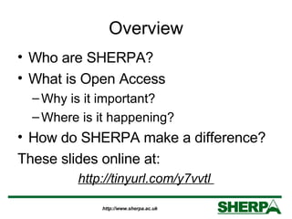 Climb every mountain -Or What are the SHERPA Team doing all day? | PPT