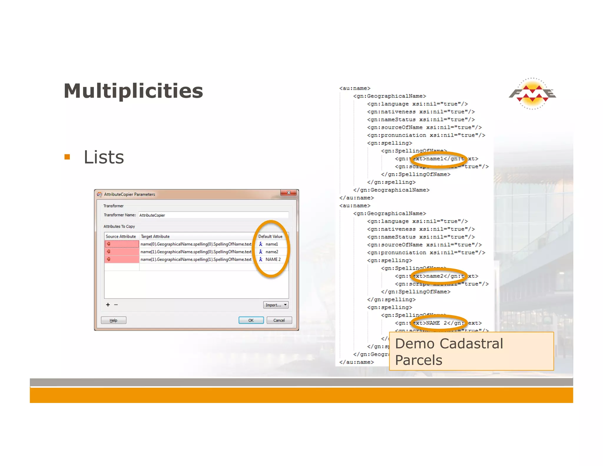 Writing Schema based GML with FME | PDF