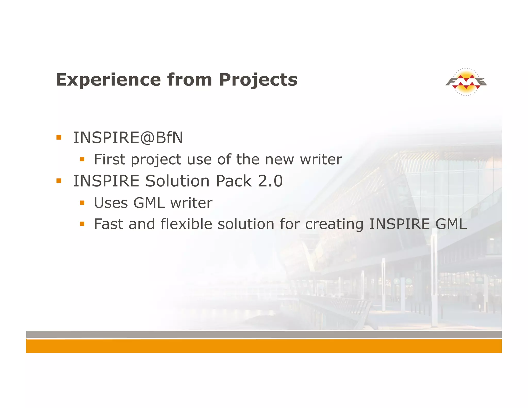 Writing Schema based GML with FME | PDF